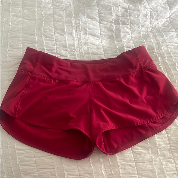 lululemon athletica | Shorts | Lululemon Athletica Red Athletic Shorts ...